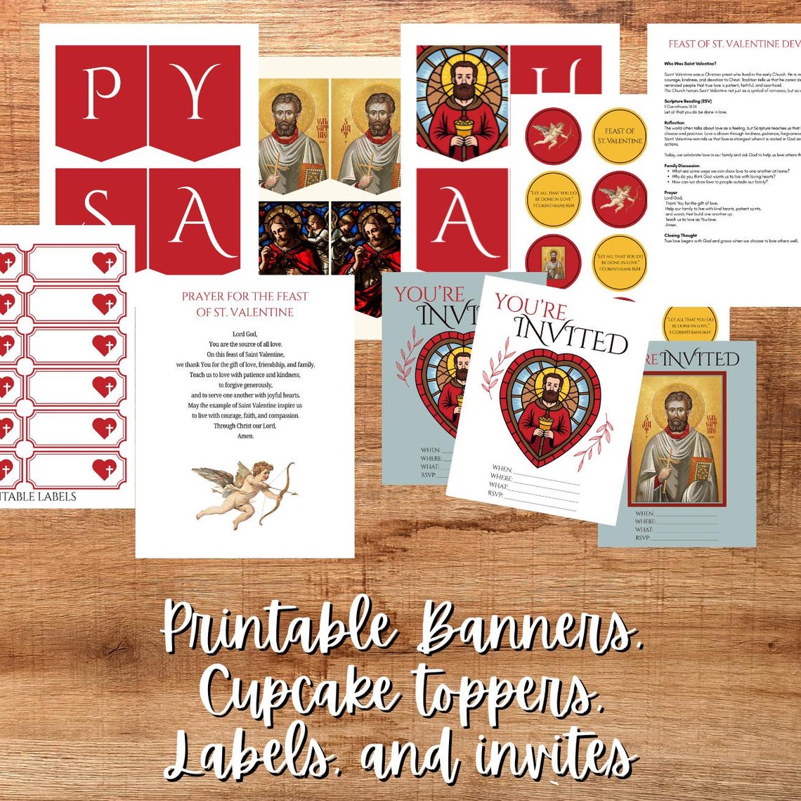 Saint Valentine’s Day Party Pack | Christian Valentine Printable ...