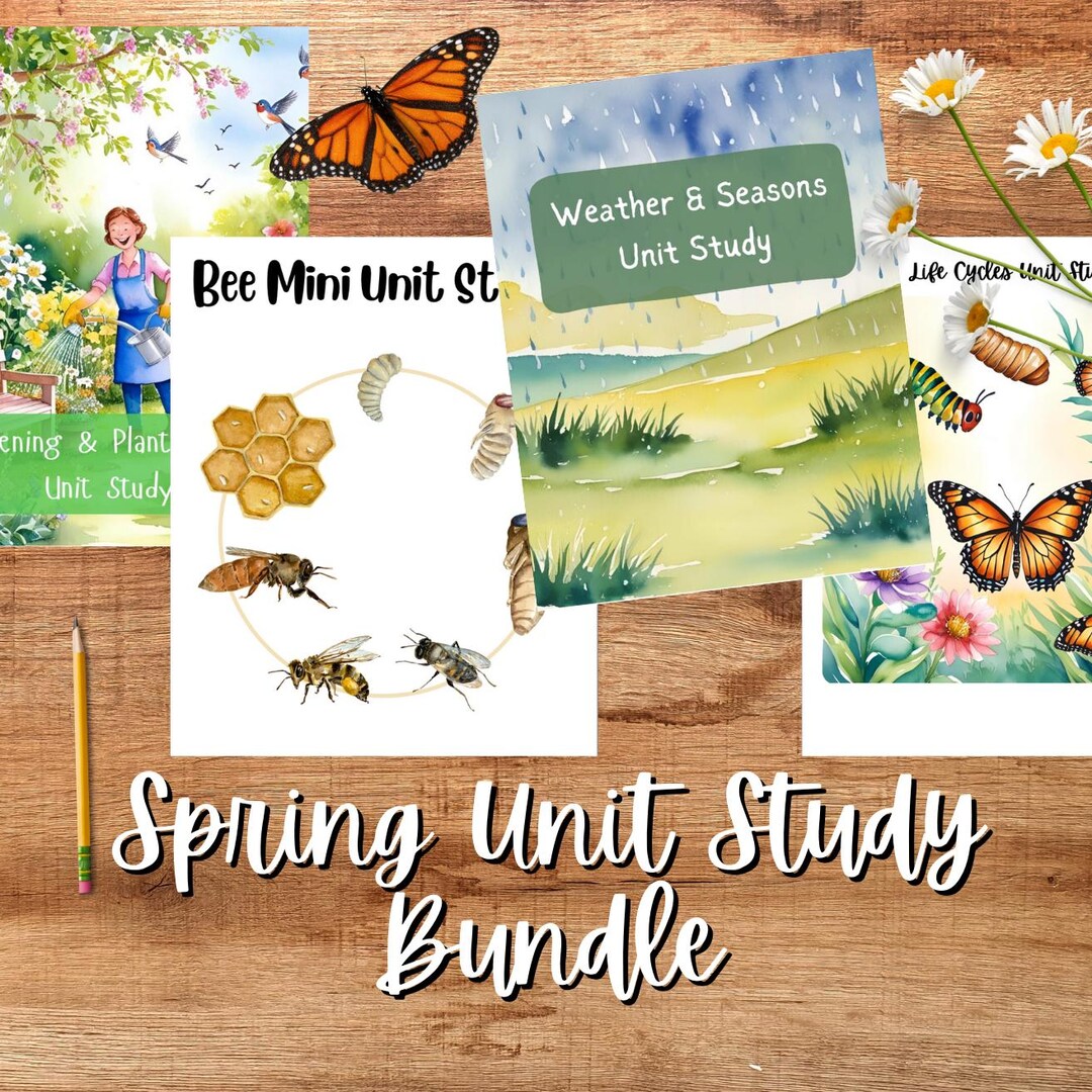 Nature Science Unit Study Bundle for Elementary Homeschool | Weather ...