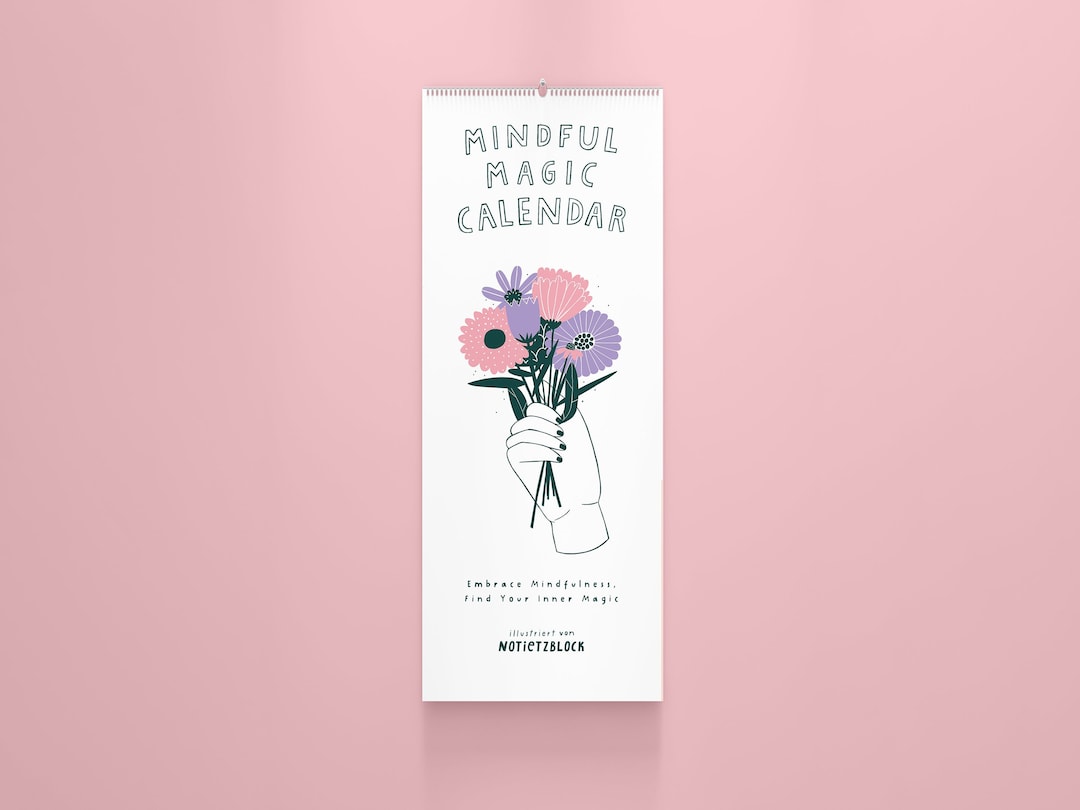 Mindful Magic Calendar - Postcard Wall Calendar - Etsy