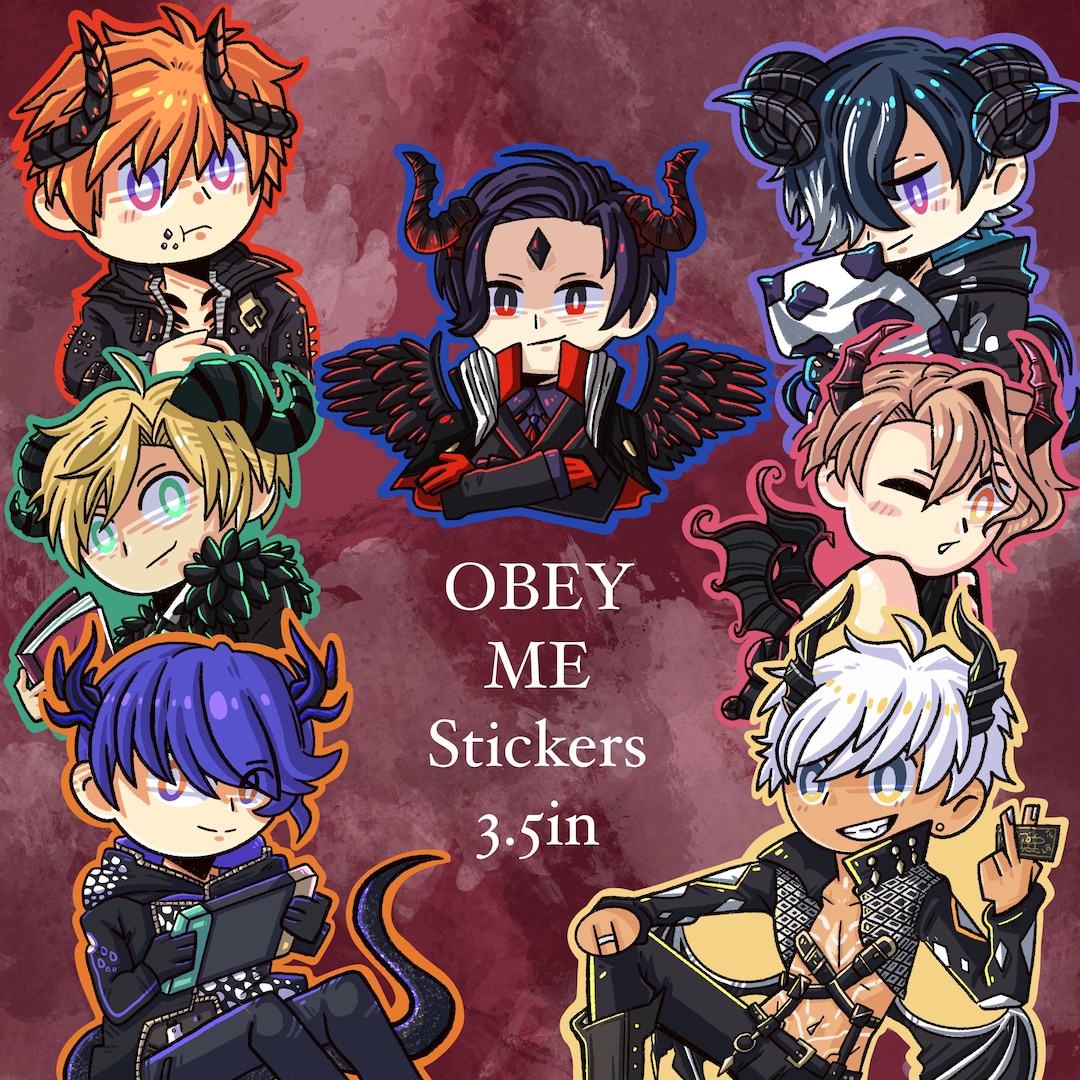 Obey Me Demon Brother Stickers - Etsy
