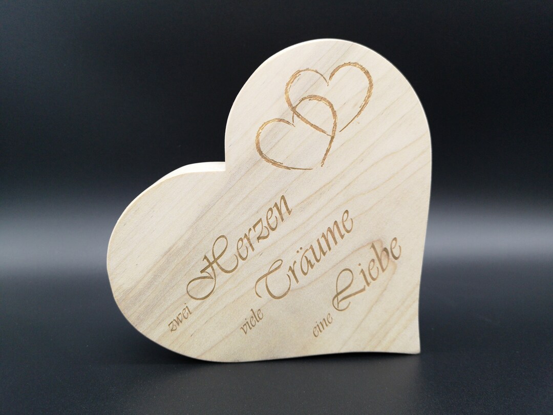 Wooden Heart Engraving Photo Engraving Hearts Dreams Love Love Sayings ...