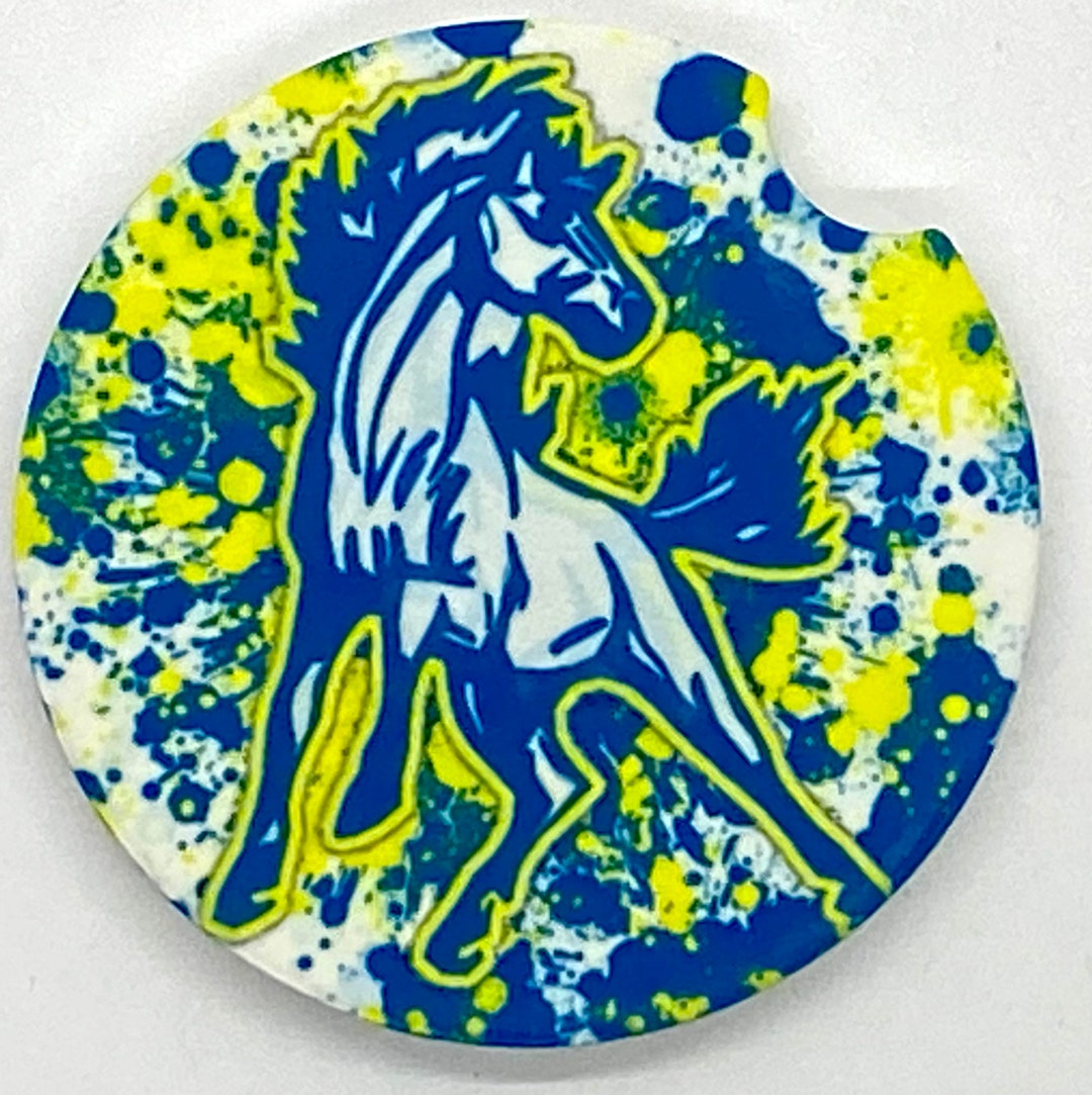 Richland Colts Sandstone Car Coaster - Etsy