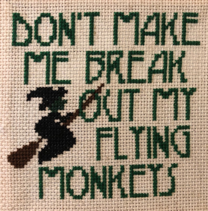 Flying Monkeys Cross Stitch Pattern ONLY - Etsy