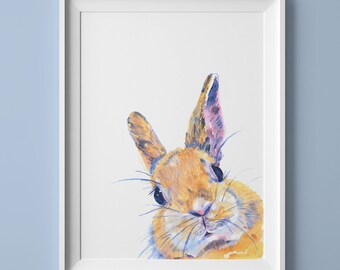 Whimsical rabbit | Etsy