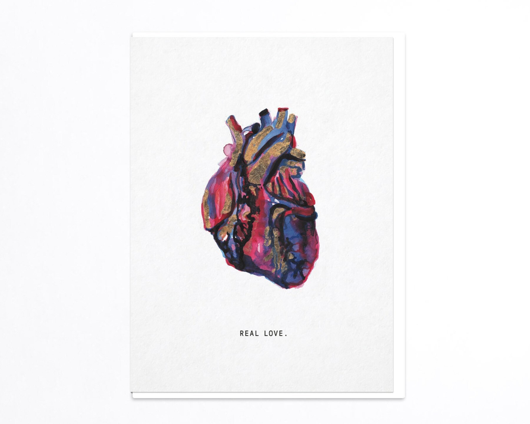 Anatomical Heart Love and Friendship Stationery Cards, Handmade ...