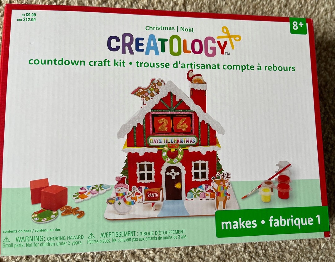Creatology Christmas/noel Wood Structure Christmas Countdown Craft Kit ...