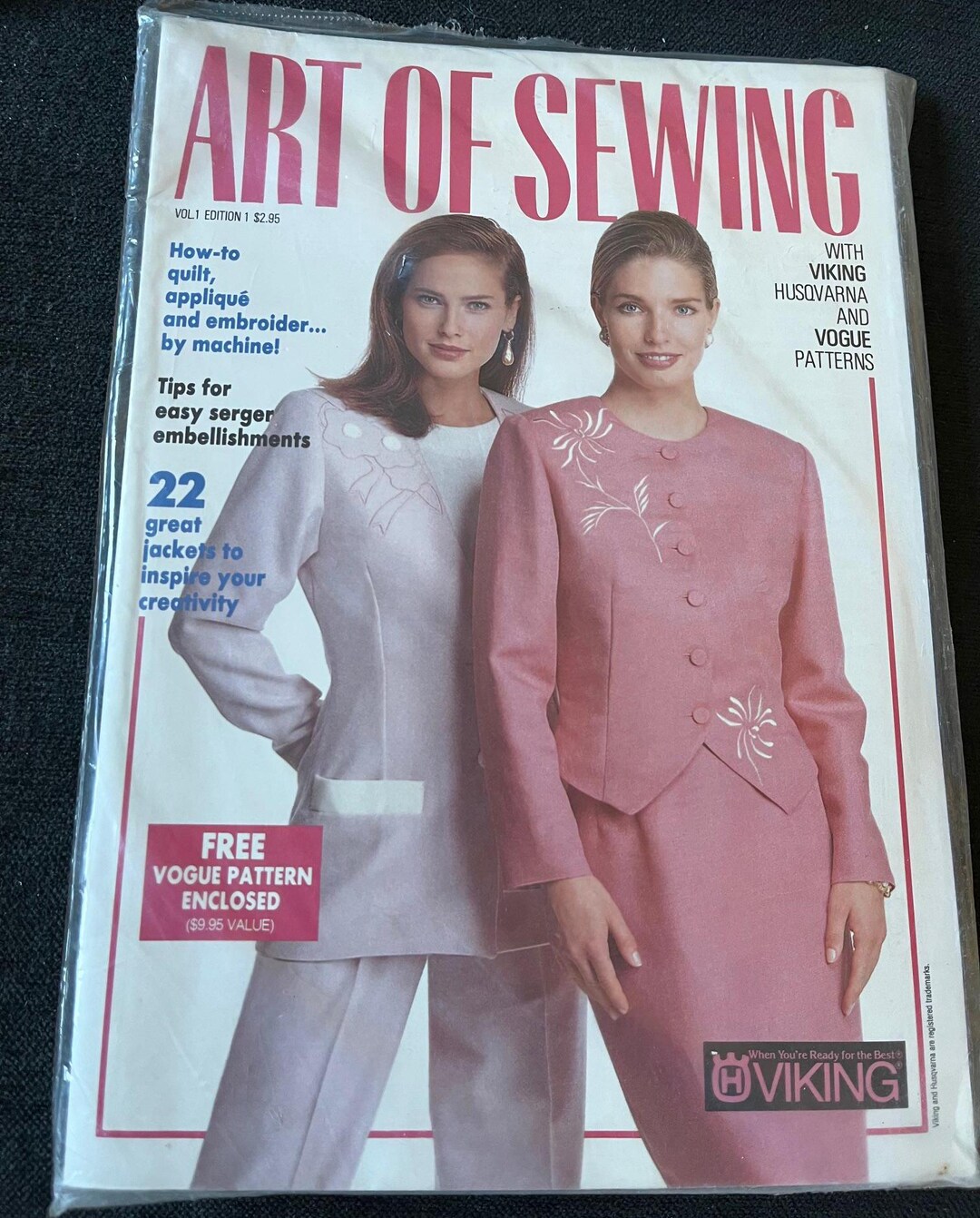 Art of Sewing Magazine Vol 1 Edition 1 1990 With Pattern New/sealed - Etsy