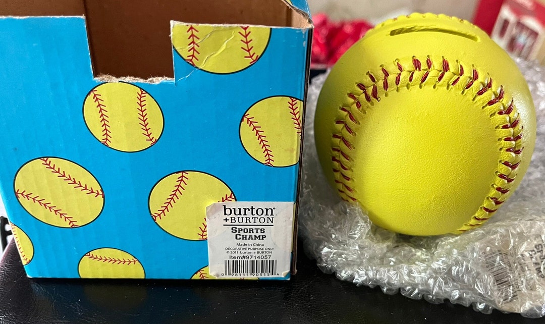 Burton & Burton Baseball Yellow Bank NIB - Etsy