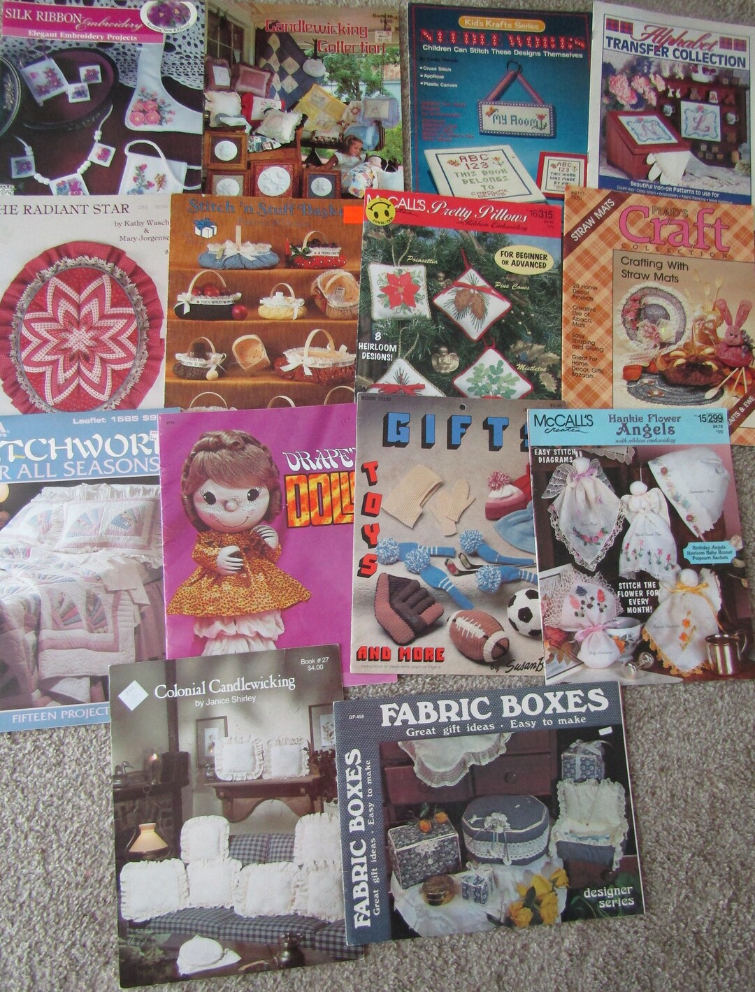 Lot of 14 Older Assorted Craft Leaflets Fabric Boxes Drape - Etsy