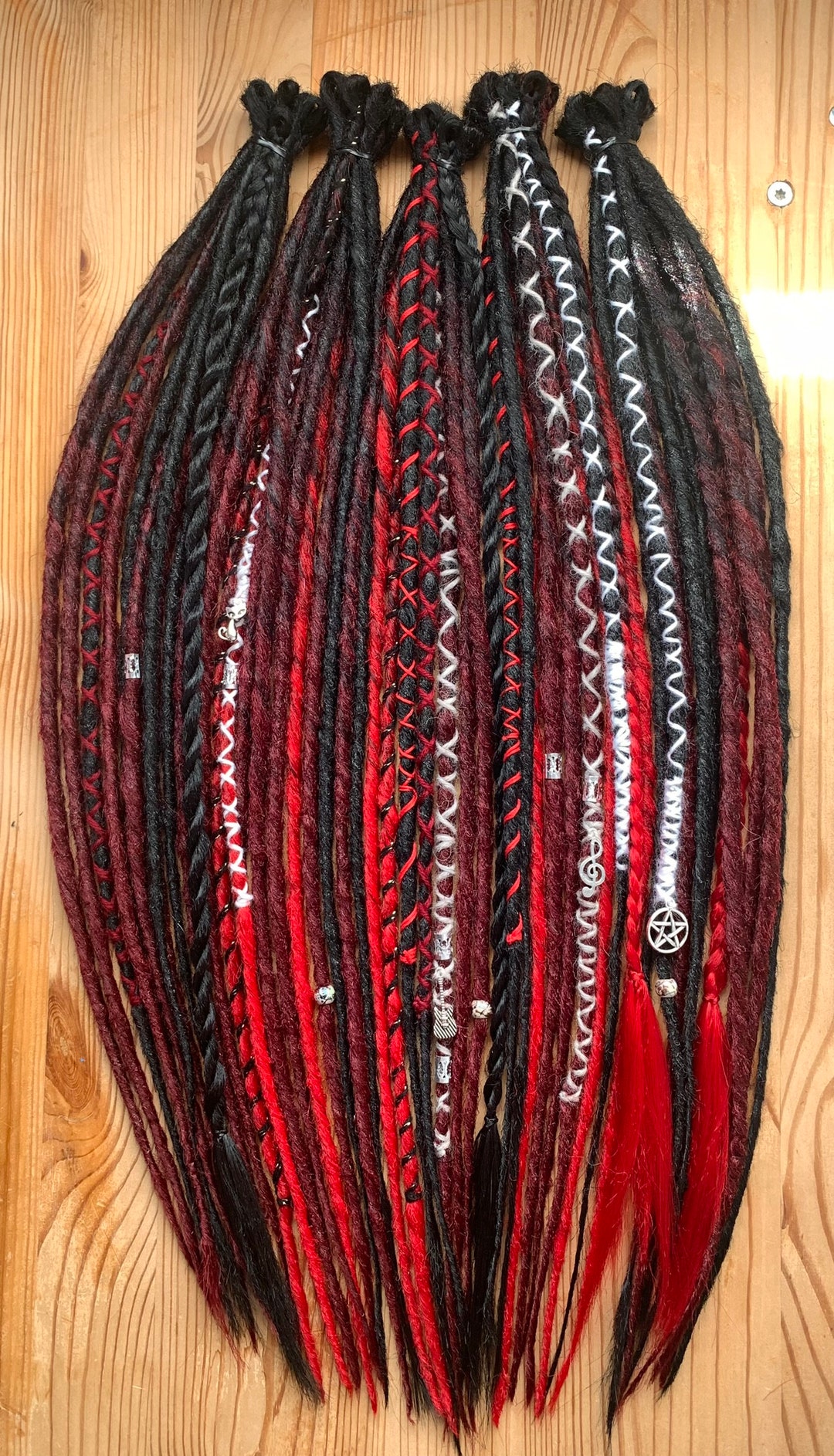 Fire Soul | SE or DE Dreadlocks Extensions | Synthetic Dreads | Partial ...