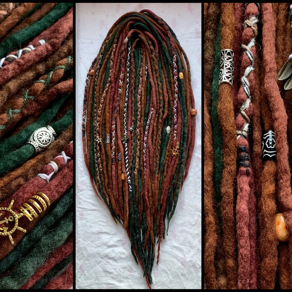 Wool Dreadlock Extensions - Etsy