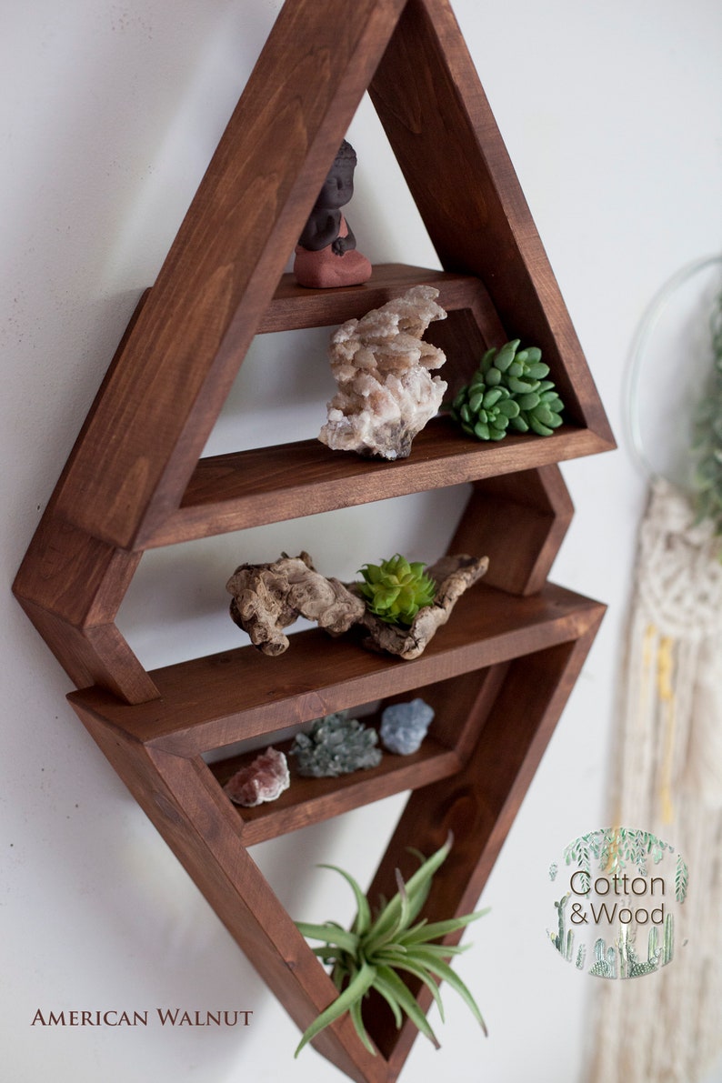 3D Floating Shelf 3in1 3 Pc 1 Hexagon & 2 Triangles . Solid - Etsy