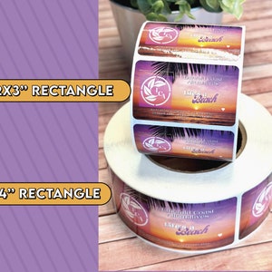 Rectangle Labels | Custom Printed Stickers on a Roll | Matte or Gloss ...