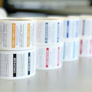 Rectangle Labels | Custom Printed Stickers on a Roll | Matte or Gloss ...
