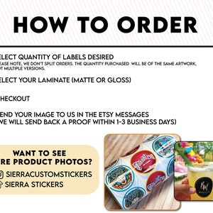 3 Inch Circle Labels Custom Stickers With Your Image FREE SHIPPING ...