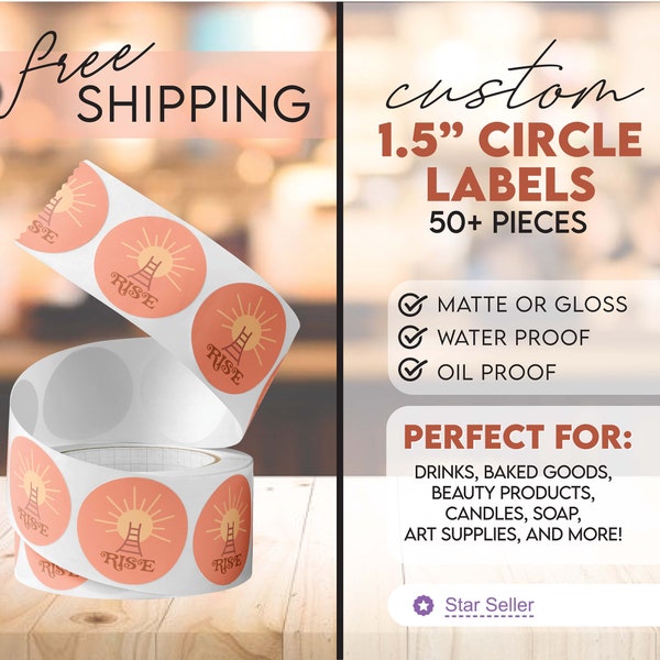 1 Inch. Sticker - Etsy