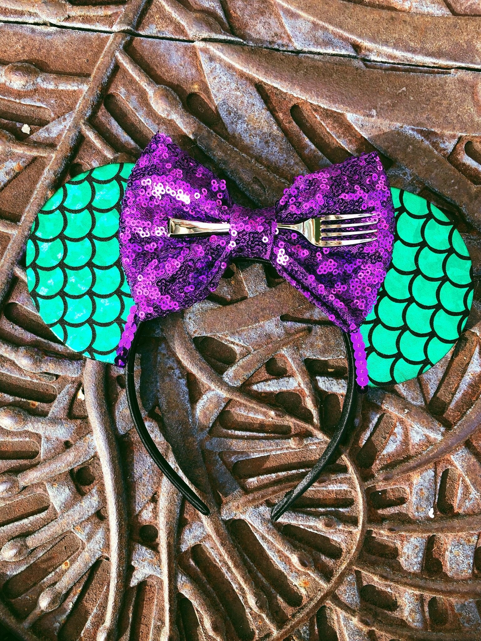 Mermaid Mouse Ears, Mermaid Ears, Ariel Minnie Ears, Ariel Ears, Dingle ...