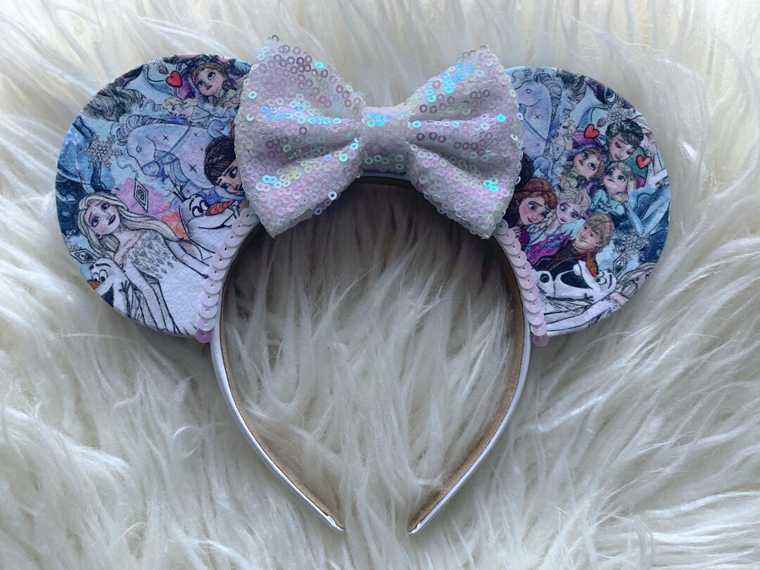 Elsa Ears, Frozen Ears, Elsa Mouse Ears, Princess Mouse Ears, Frozen ...