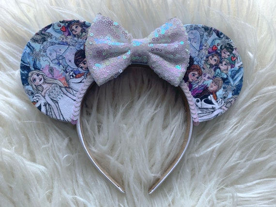 Elsa Ears Frozen Ears Elsa Mouse Ears Princess Mouse Ears | Etsy