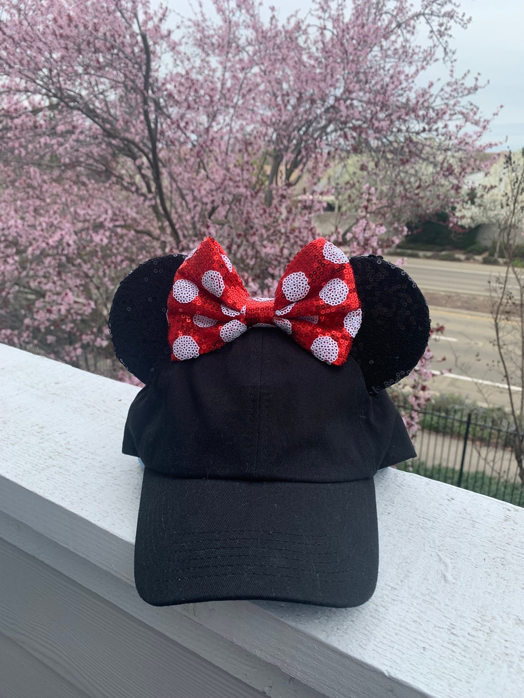 Minnie Mouse Ear Hat, Minnie Ear Hat, Mickey Ear Hat, Minnie Ears Hat ...