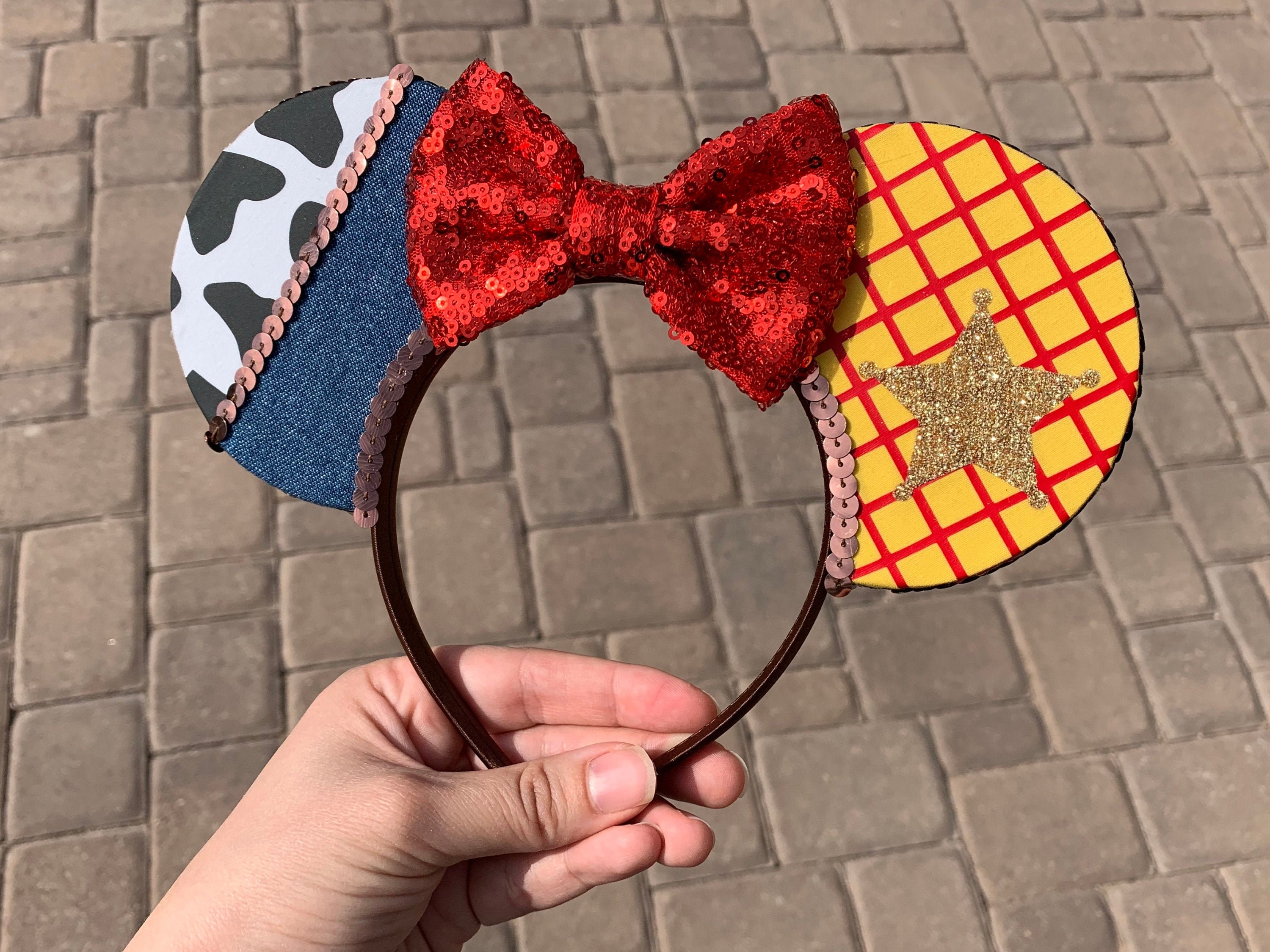 Woody Inspired Mouse Ears Toy Story Inspired Ears Sheriff - Etsy
