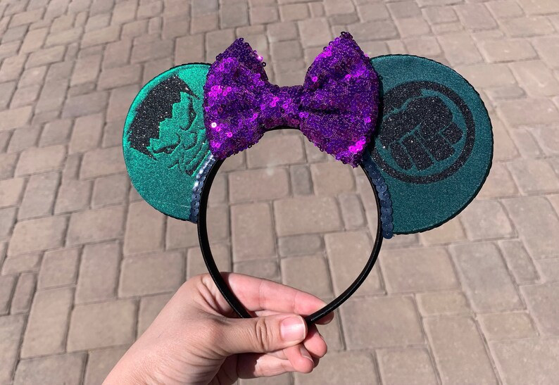 Hulk Inspired Mouse Ears,hulk Inspired Ears, Avengers Ears, Marvel ...