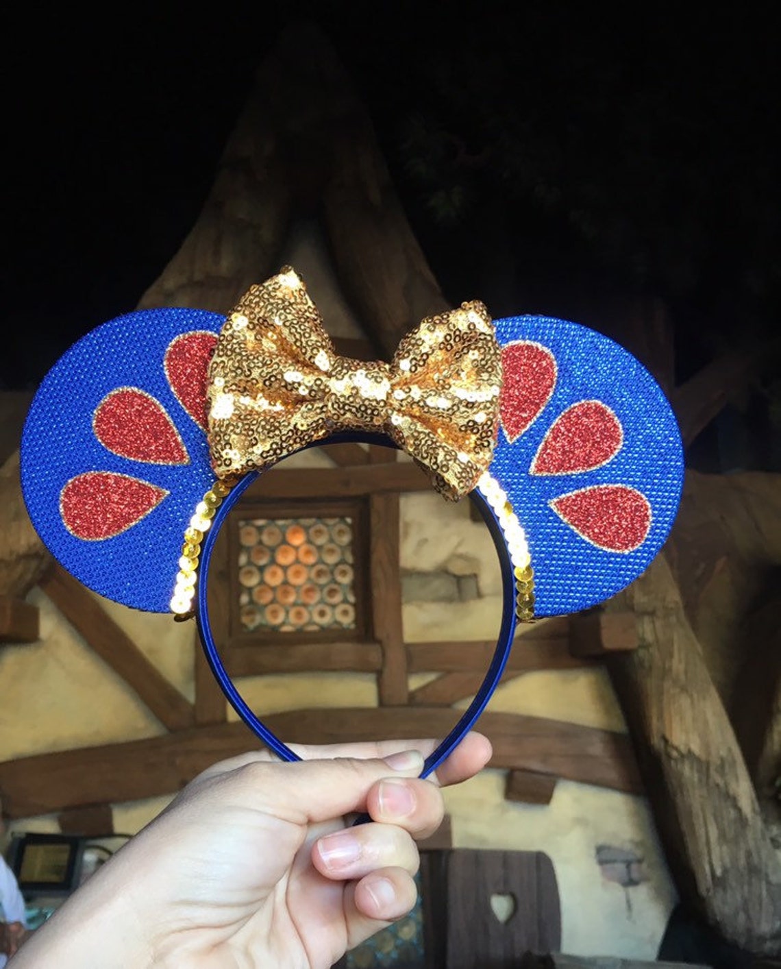 Snow White Ears Snow White Mouse Ears Mouse Ears Headband | Etsy