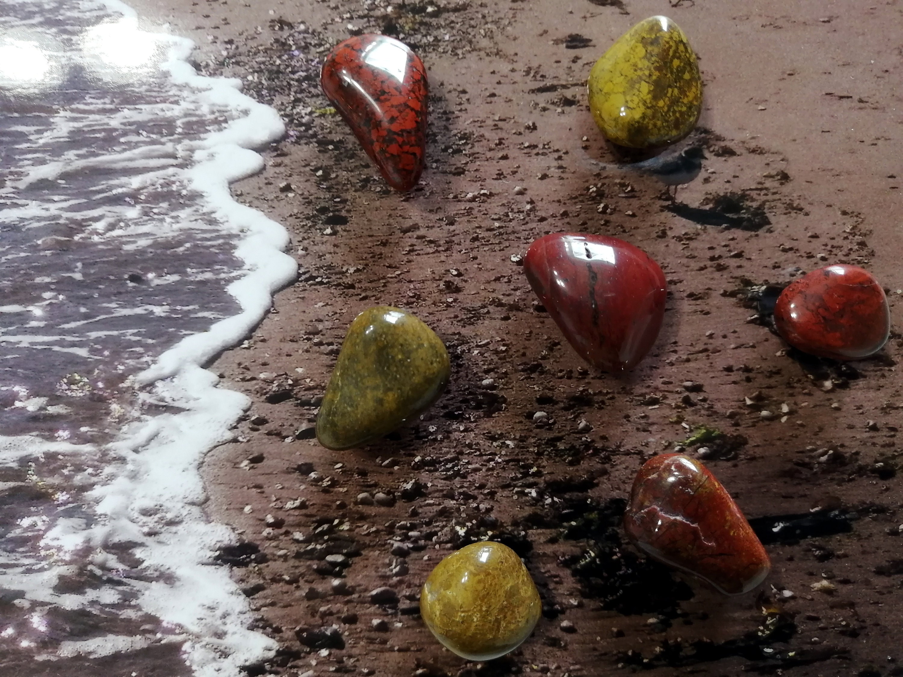 Real JASPER Fridge Magnet Polish Beach Stone - Etsy UK