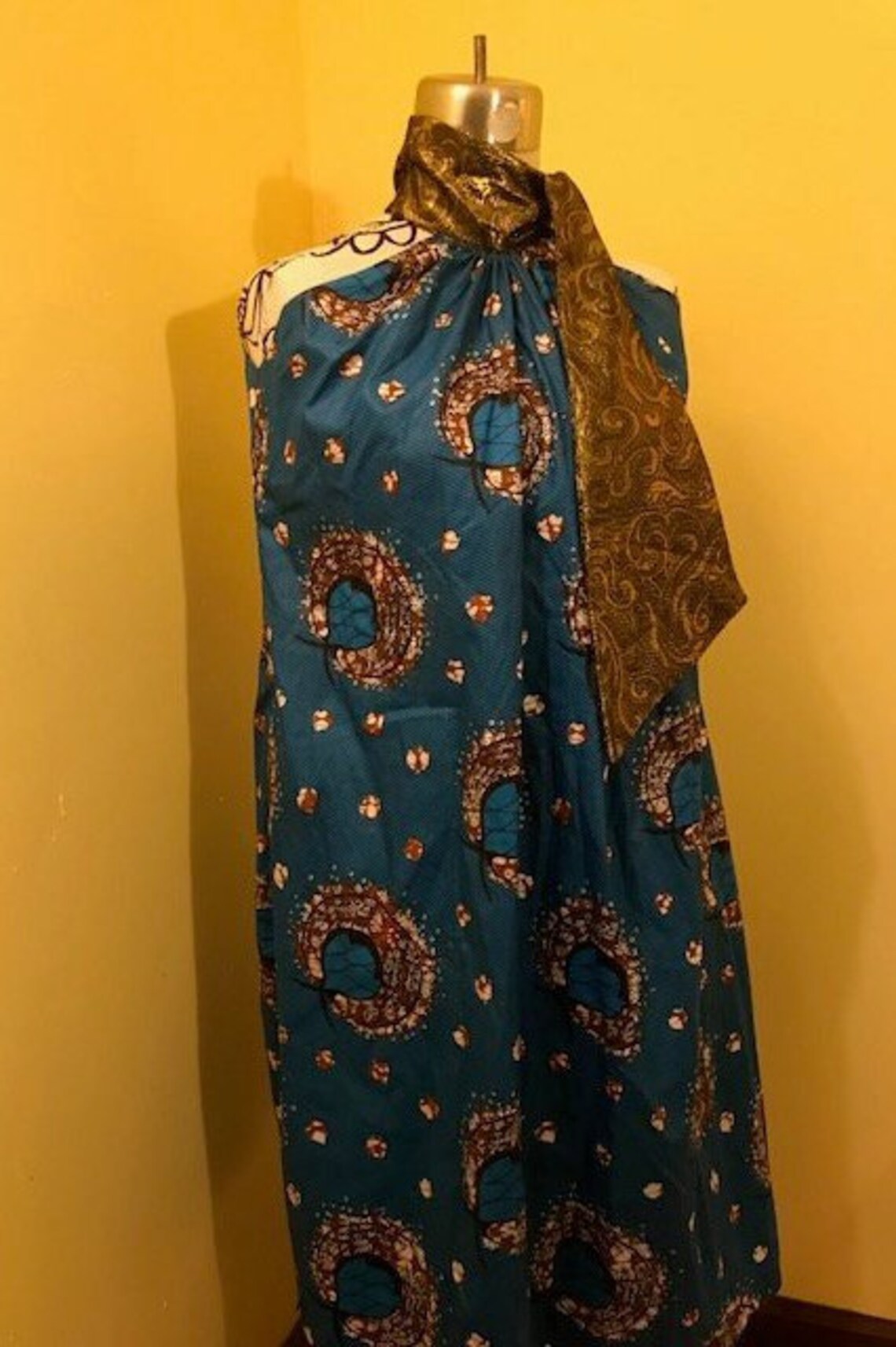 African Print Womens Tunic Dress Etsy