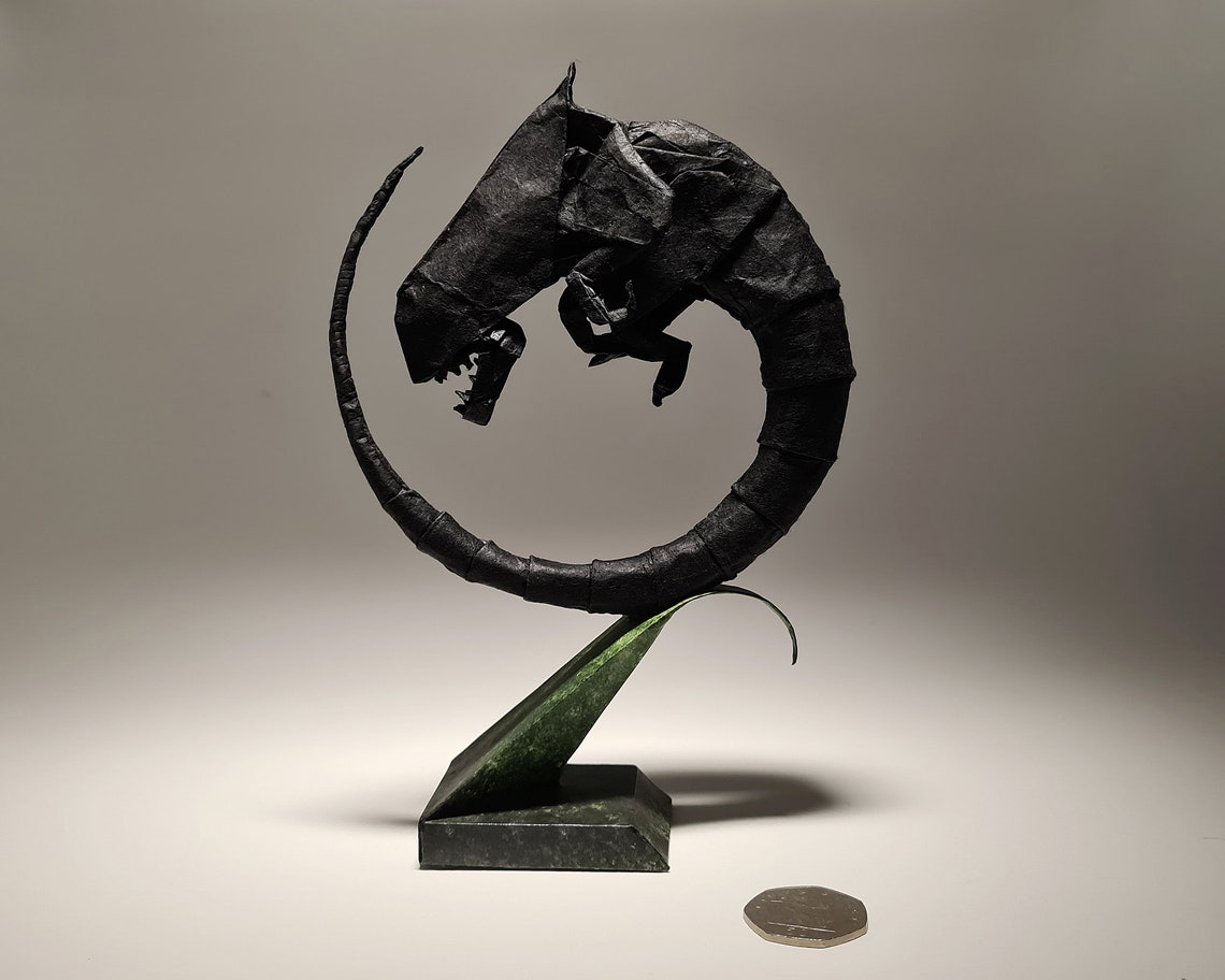 Origami Alien 3 Xenomorph Queen Chest Burster Model in Deluxe - Etsy UK