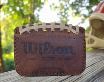 Repurposed Football Leather Wallet - Etsy