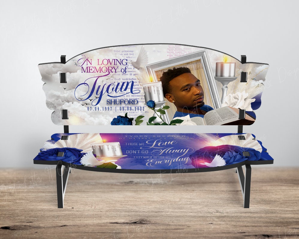 Loved One Memorial Bench in Memory Of in Remembrance RIP - Etsy