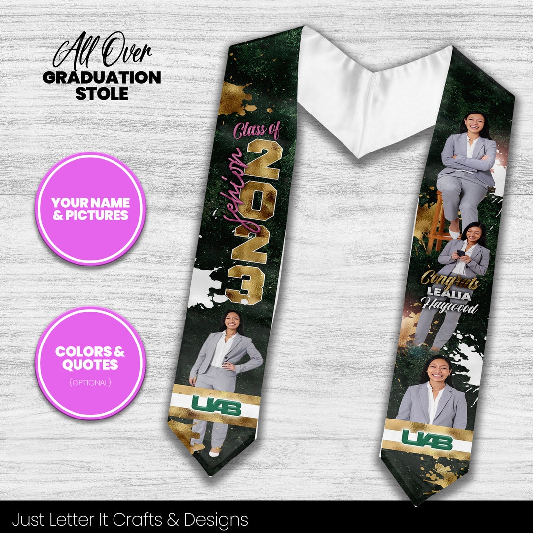 Graduation Stoles, Graduation Party, Class of 2025, Grad Stoles, Custom ...