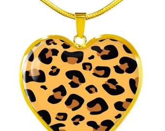 18k Gold Leopard Necklace - Etsy