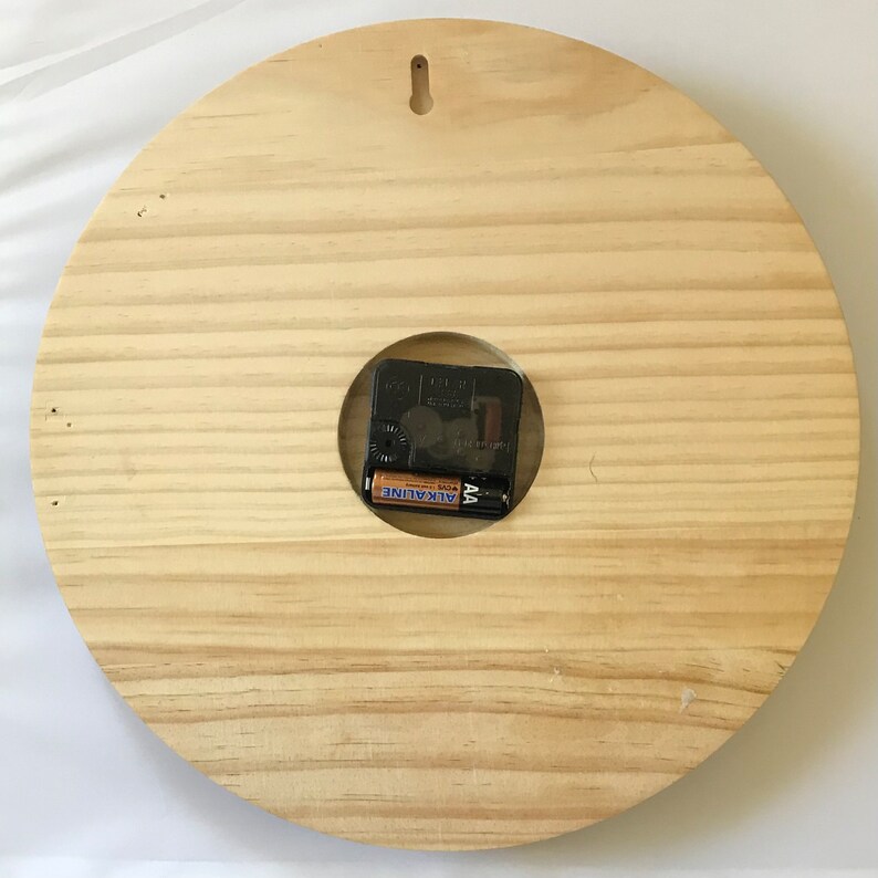 Wooden Round Wall Clock-12''brown Wheel - Etsy