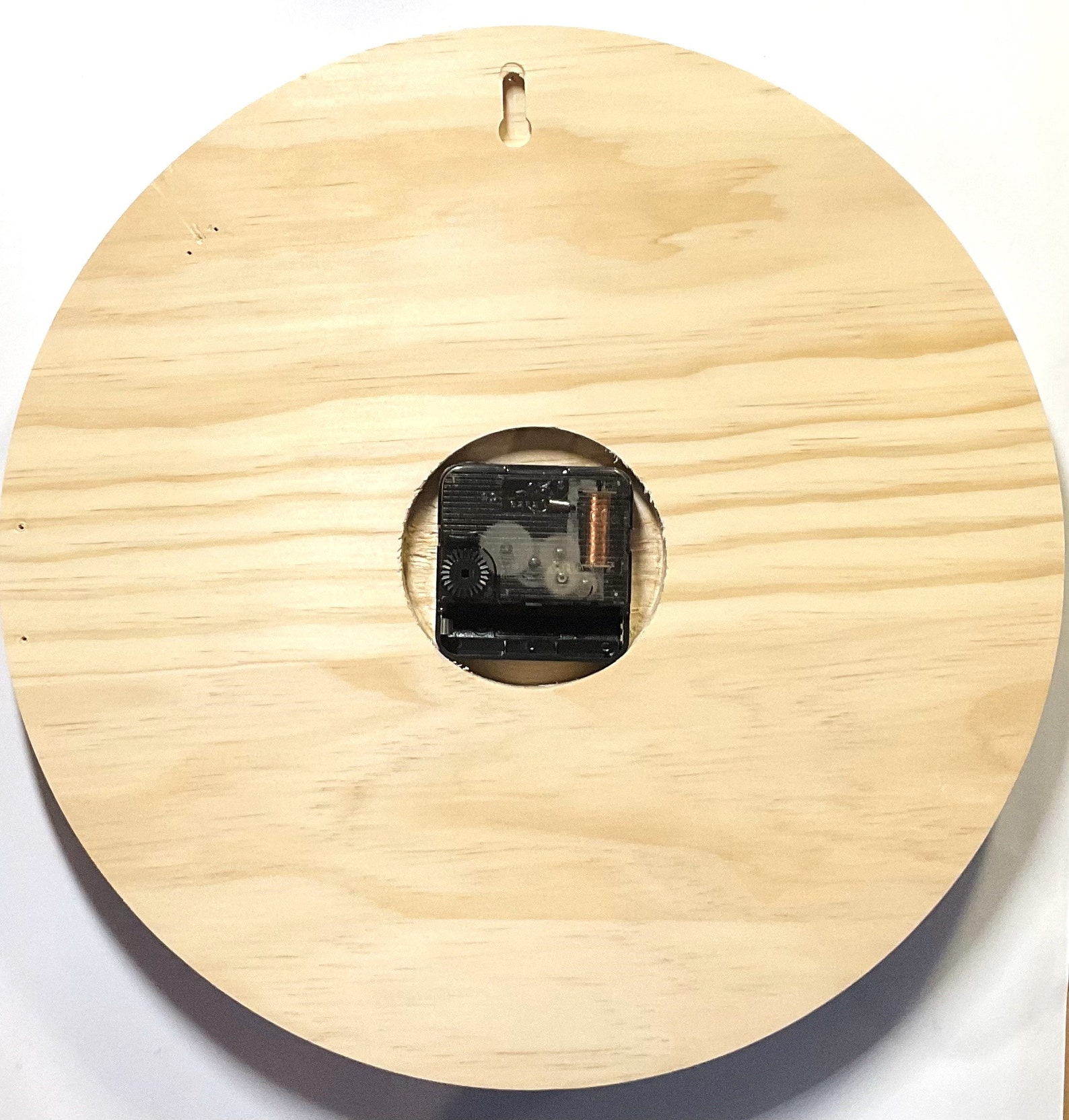 Wooden Round Wall Clock-12''brown Wheel - Etsy