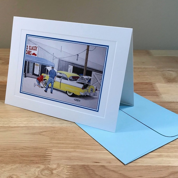 Classic Cars Greeting Cards - Etsy