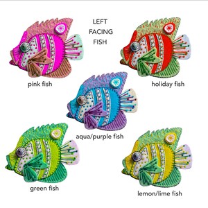 Fish Sticker, Appliqué Green Tropical Fish Art Sticker, Embroidered ...