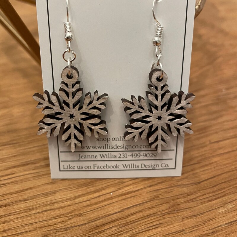 Snowflake Earrings - Etsy