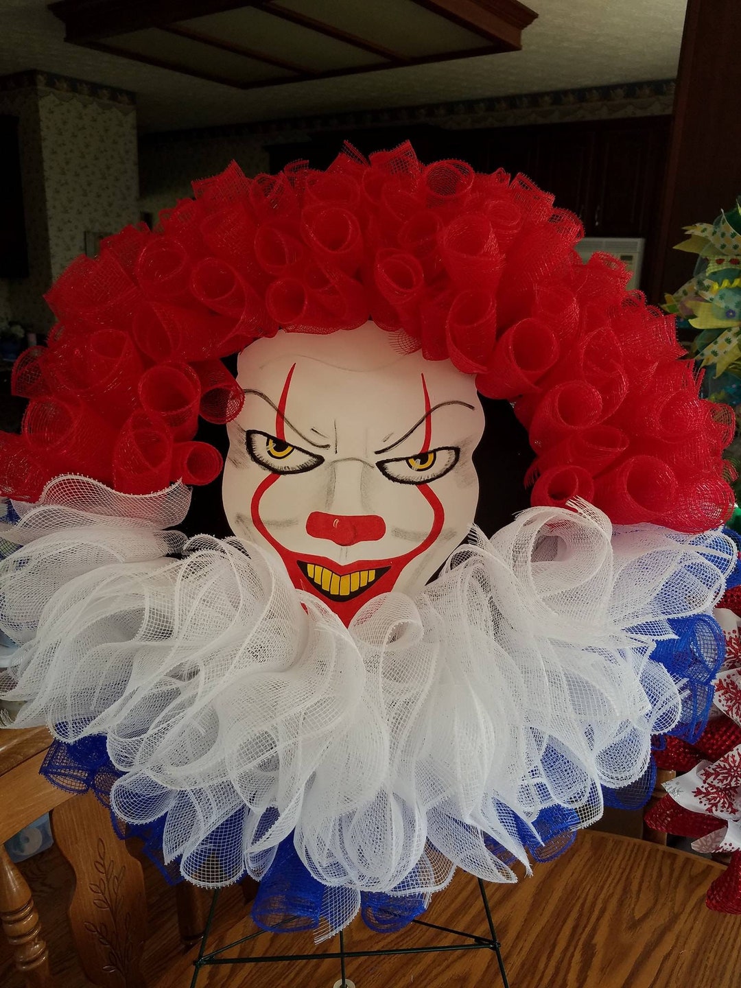 Pennywise, IT, Clown Wreath, Scary Wreath, Halloween Wreath - Etsy