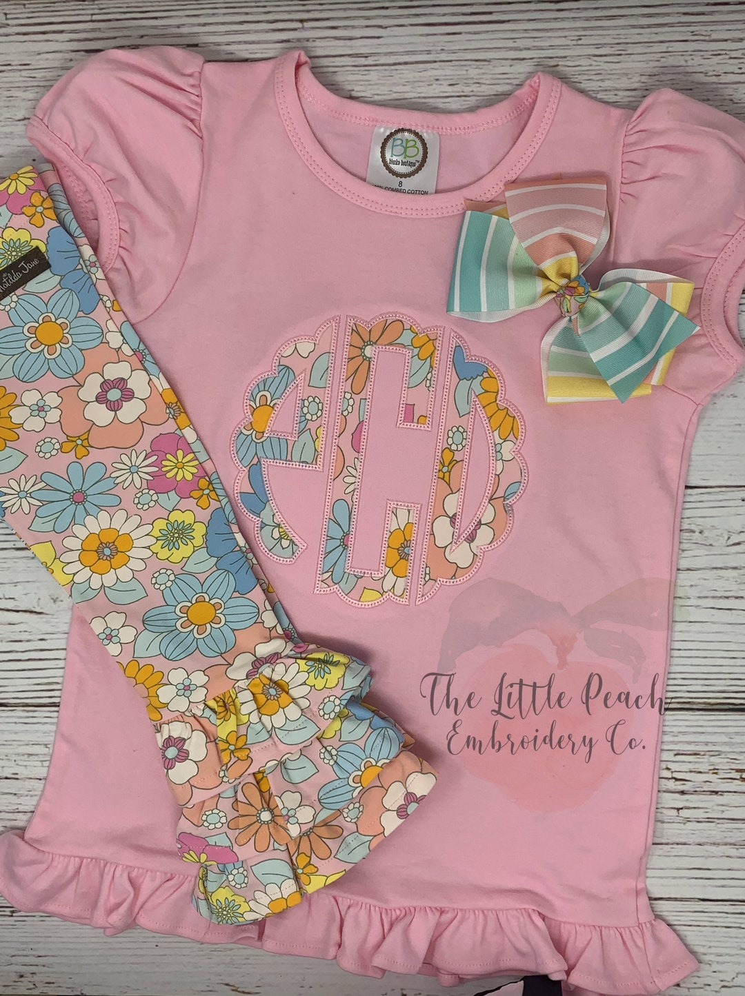 M2M Matilda Jane Really Retro Scallop Monogram Shirt, M2M Monogrammed ...