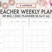 Teacher Happy Planner Big Printable Insert Teacher Weekly - Etsy