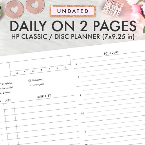 Happy Planner Daily Schedule & To-do List Printable Insert | Etsy