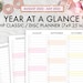 Happy Planner Printable Teacher Planner Year at A Glance 2022 | Etsy