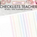 Happy Planner Classic Teacher Weekly Plan Printable Inserts, Teacher ...