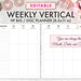EDITABLE Big Happy Planner Printable Insert Weekly Vertical - Etsy