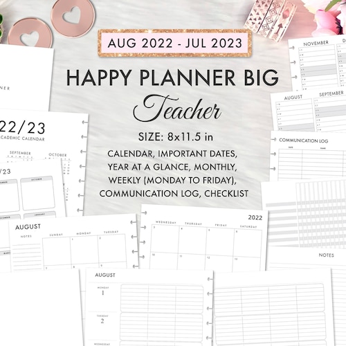 Happy Planner Printable Weekly Planner Inserts Big Happy - Etsy