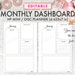 EDITABLE Mini Happy Planner Inserts Erin Condren Monthly - Etsy
