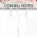 Cornel Notes Cornell Notes Taking Cornell Notes Template - Etsy