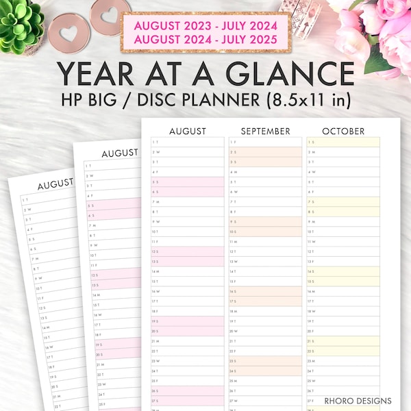 Year Planner - Etsy